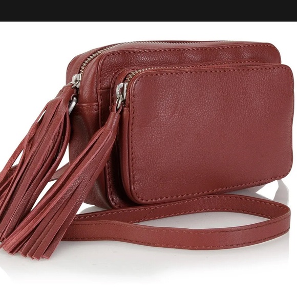 Bags | Hadaki Carolines Piggy Back Xbody Bag Burgundy New | Poshmark